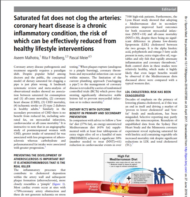 Saturated fat does not clog the arteries: coronary heart disease is a ... Saturated fat does not clog the arteries: coronary heart disease is a ...